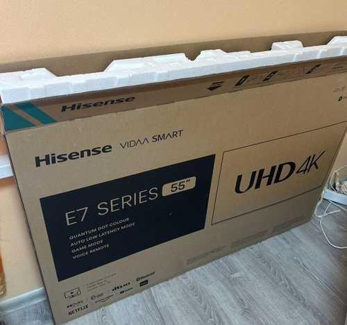 Телевизор hisense 55e7hq