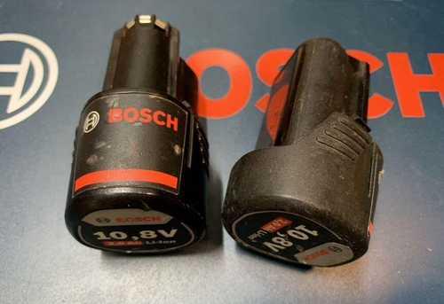 Пара аккумуляторов bosch 10,8v 2.0Ah Li-lon