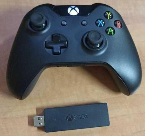 Геймпад Xbox One Controller с адаптером