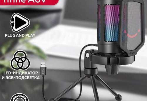 Конденсаторный RGB USB-микрофон fifine AmpliGame A