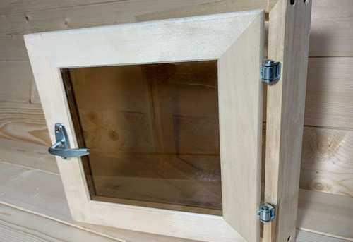 Окно деревянное двойное остекление и стеклопакет