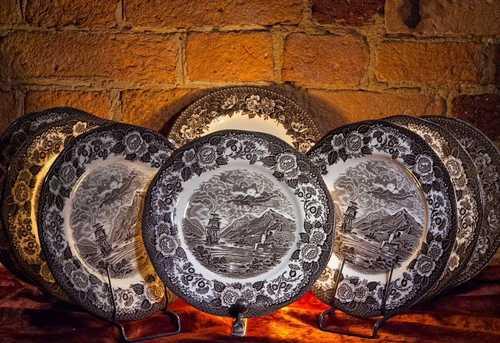 Винтажные тарелки "Lochs of Scotland", Англия