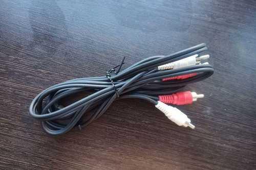 Кабель тюльпаны 2xRCA(M) 2xRCA(M) 1 m