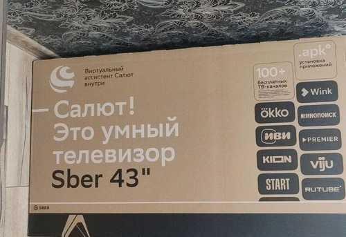 Телевизор Sber SDX-43F2012S, 43", FHD, SmartTV