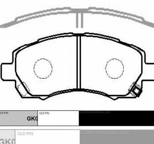 CTR GK0989 / cksu-2 Колодки тормозные дисковые перед