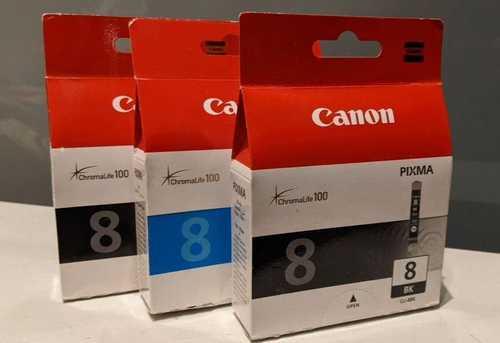Картридж Canon CLI-8BK и CLI-8C