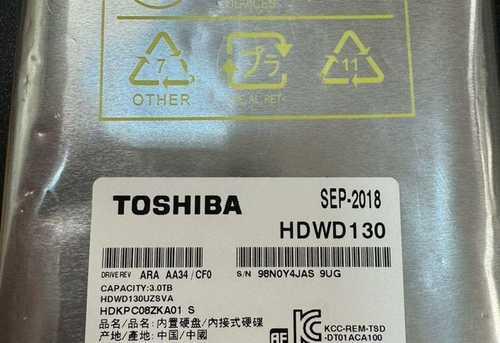 Новый Жоский диск Toshiba 3тб SATA 3/3.5'