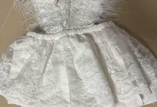 Детское нарядное платье 74-80
