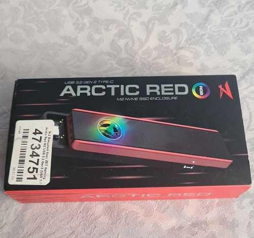 M.2 внешний бокс ZET gaming Arctic Red M2 130