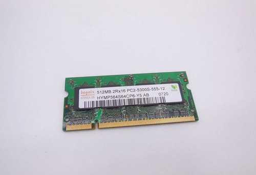 Модуль памяти SO-dimm Hynix 512 мб DDR2 667 мгц so