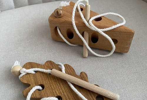 Деревянная шнуровка