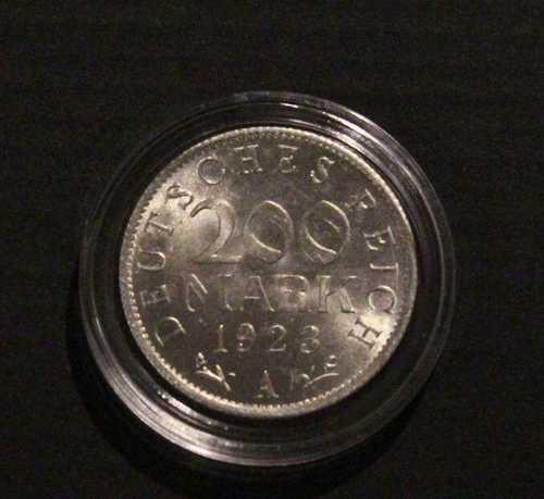 200 марок 1923 год UNC штемпельный блеск