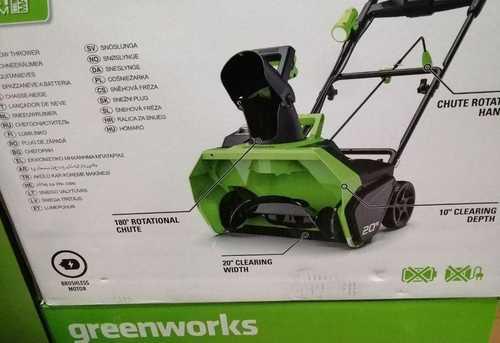 Снегоуборщик Greenworks GD40ST 40V 51 см