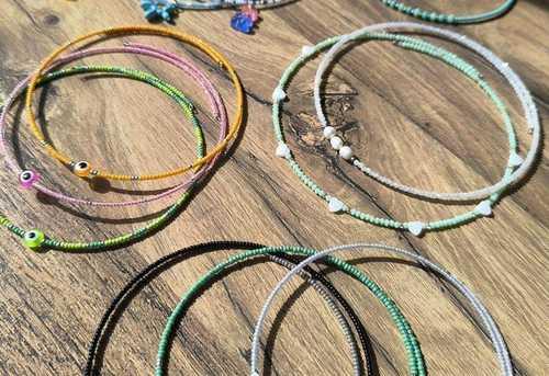 Сет чокеров из бисера
