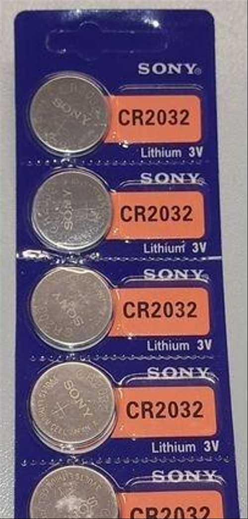 Батарейка литиевая Sony 3V CR2032