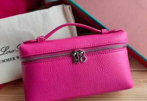 Новая женская сумка Loro Piana розовая