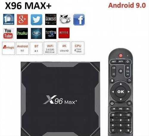 Тв-приставка X96 Max Plus Android,Amlogic 4/32Гб