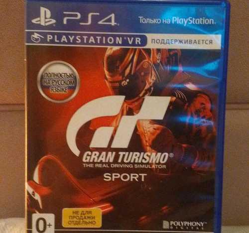 Игра Gran turismo sport, на пс 4. Упаковка бу