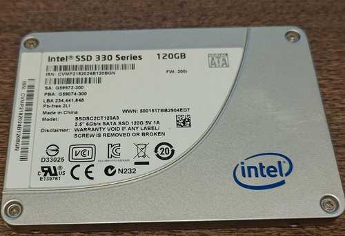 Intel SSD 330 series (неисправный)