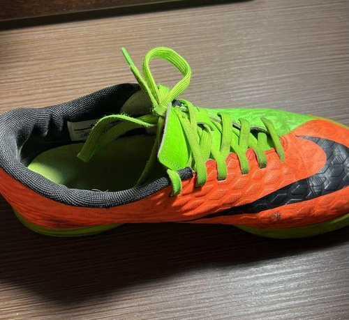 Бутсы nike hypervenom x зеленые