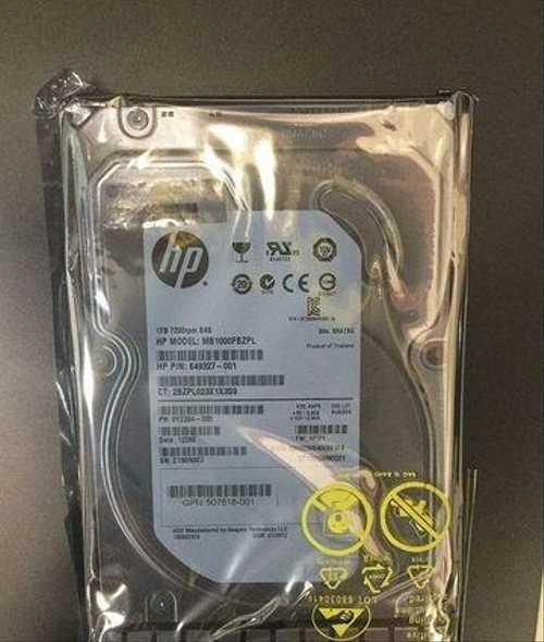 Жесткий диск HP 1Tb 507614-B21 508011-001 SAS 3.5