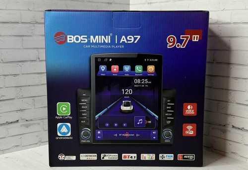 Магнитола Bos mini A97 android 4/64 9 дюйм Тесла