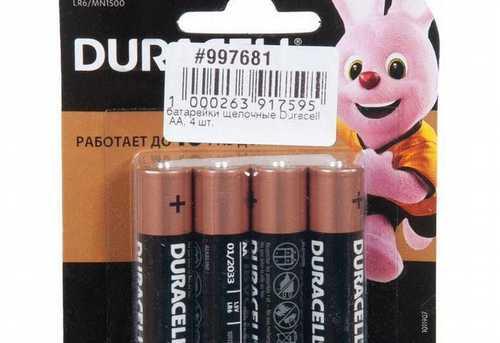 Батарейки щелочные Duracell аа, 4 шт. Duracell аа