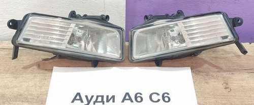 Фара противотуманная Audi А6 С6, рестайлинг, 2010г