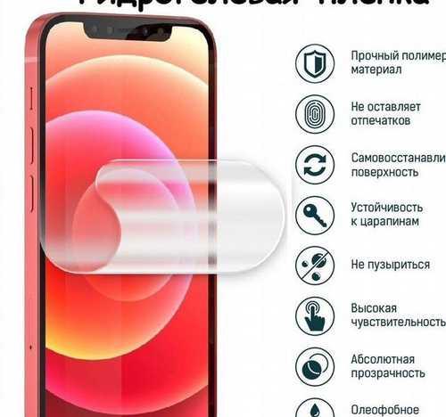 Гидрогелевая пленка для iPhone 16 Pro Глянцевая