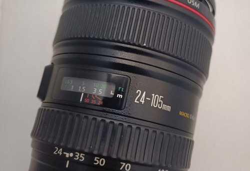 Объектив Canon EF 24-105mm F 4L б/у