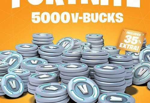 5000 V-bucks вбаксы Fortnite