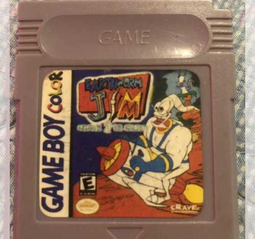 Картридж для Game Boy Color.Earthworm Jim