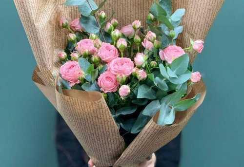 Букеты из кустовых роз английский сад