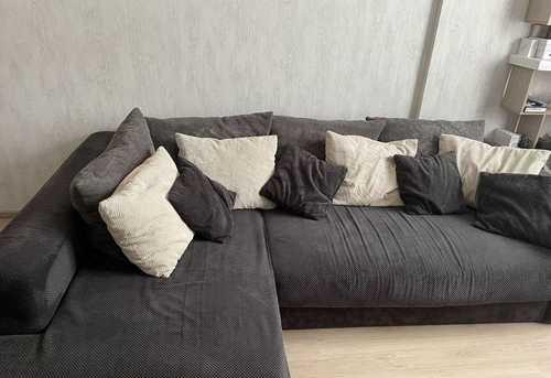 Угловой диван бу серый