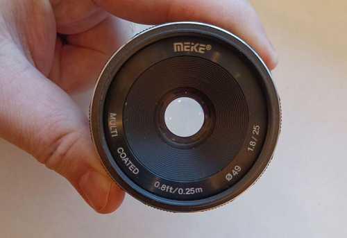 Объектив meike 25mm 1.8 mft