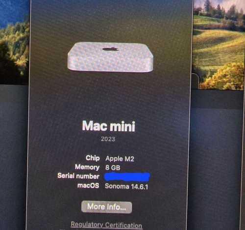 Apple Mac mini m2 8 256 бу