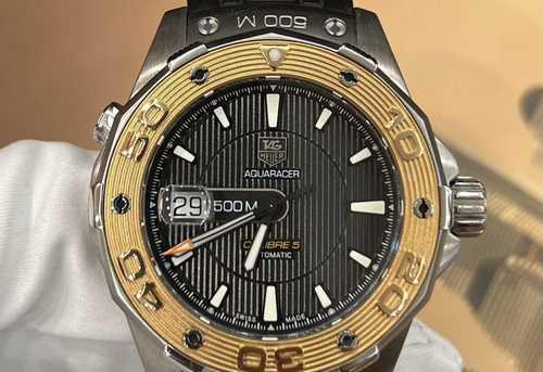 Tag Heuer Aquaracer 500 m Gold Bezel