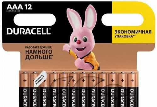 Батарейки duracell мизинчиковые AAA 12шт