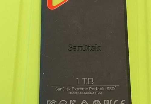 Внешний диск SSD Sandisk Extreme Portable, 1тб