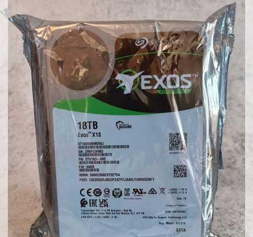 Жесткий диск Seagate Exos 18тб ST18000nm000J HDD