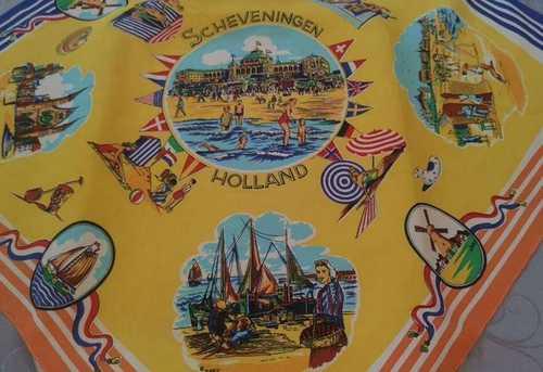 Старинный винтажный платок Голландия
