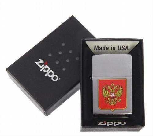 Зажигалка Zippo 200 Герб России Оригинал Новая