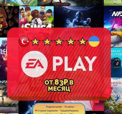 Подписка PS Ea Play 1/12 Месяцев