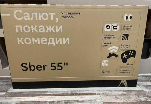 Новый телевизор Sber SDX-55U4126, 55" 139см,USD 4K