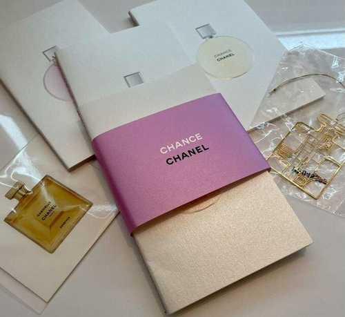 Набор блокнотов 4шт + закладка Chanel оригинал