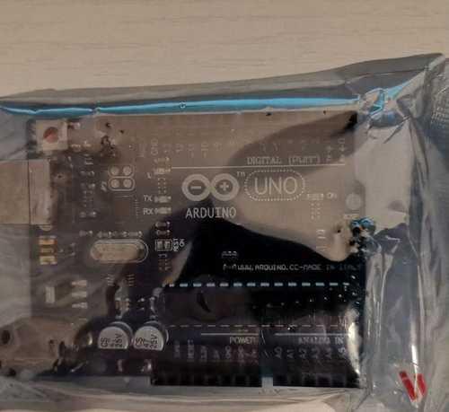 Arduino Uno R3 запечатанный (провод в комплекте)