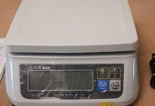 Электронные весы CAS новые