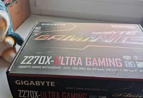 Материнская плата gigabyte z270x ultra gaming