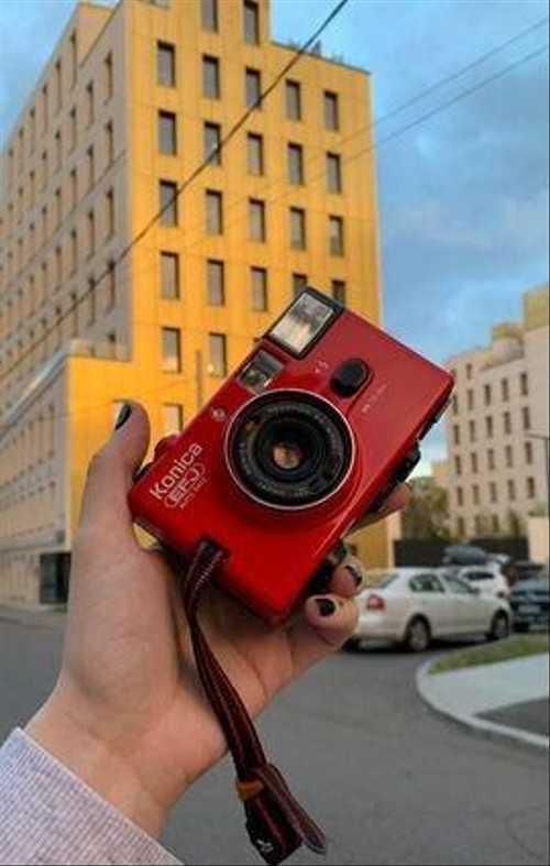 Пленочный фотоаппарат Konica EFJ red