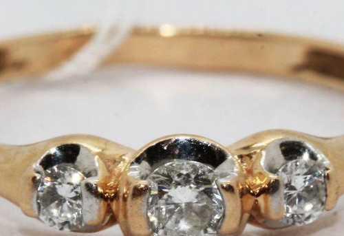 Кольцо с бриллиантами золото